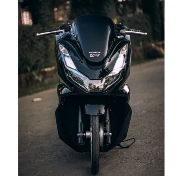 VISOR PCX 160 WINDSHIELD PCX 160 HITAM PEKAT DAN SMOKE THAILAND ...