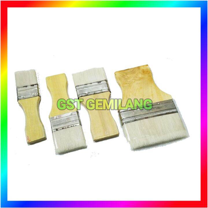 KUAS PLITUR VERNIS BAMBU BULU HALUS 1 , 1.5 , 2 , 2.5 , 3 , 4 INCI ...