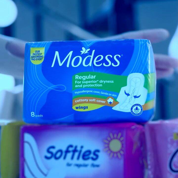 Modess Regular Dry Max Non-Wing Sanitary Napkin 8s x2 - Regular Flow ...