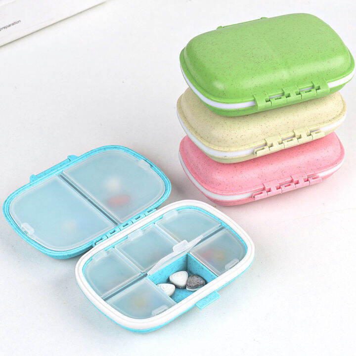Portable 8-cell Pill Box with Cover for Dust and Moisture | Lazada PH