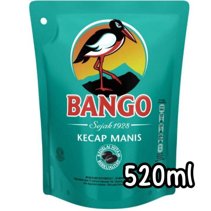 BANGO kecap manis soy sauce, kecap manis refill kemasan 520ml | Lazada Indonesia