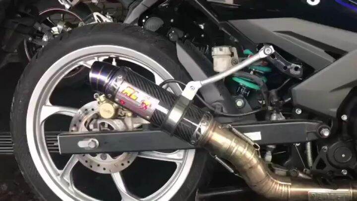 Red Leo Exhaust Pipe Sniper150 V1 V2 LC135 32/35/38 Carbon Full Set ...