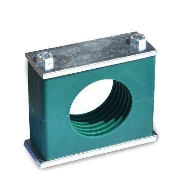 Heavy duty plastic pipe clamp hydraulic tubing single-arch double ...
