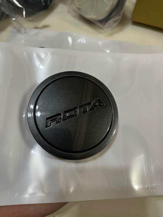 Rota center cap original hyper black grayish 1pc only fit to size 15"16 ...