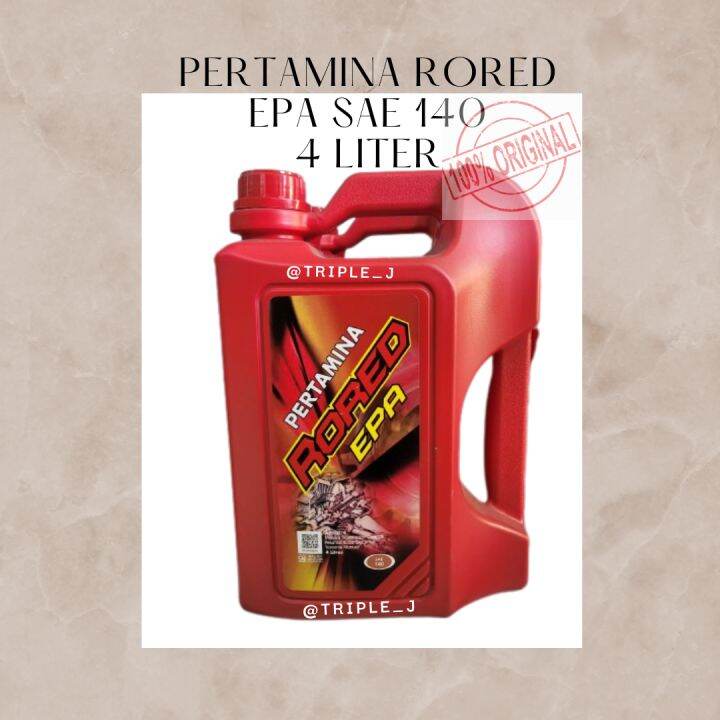 Pertamina Rored EPA sae 140 4Liter | Lazada Indonesia