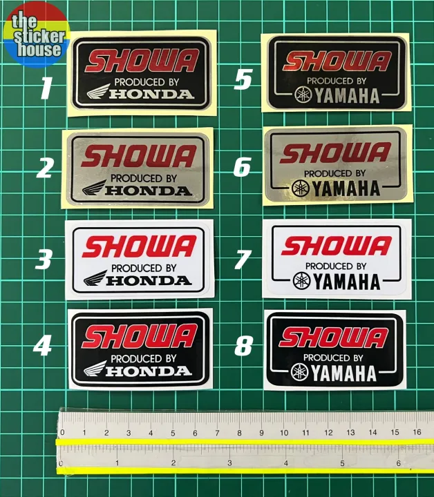 SHOWA PRODUCED BY HONDA/YAMAHA STICKER PRINTING DESIGNS | Lazada