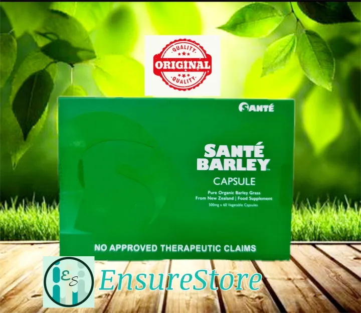 Sante Barley Pure 500mg x 60 capsules (Pure Barley Powder in Vegetable ...