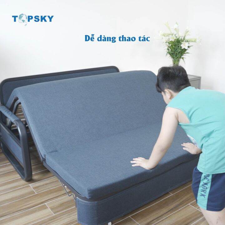 Sofa giường gấp gọn, Giường gấp gọn thành ghế khung thép sơn tĩnh điện ...