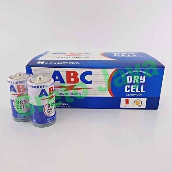 Baterai ABC Tanggung Tipe C Type Ukuran R14 Sedang Batrai Size R 14 ...