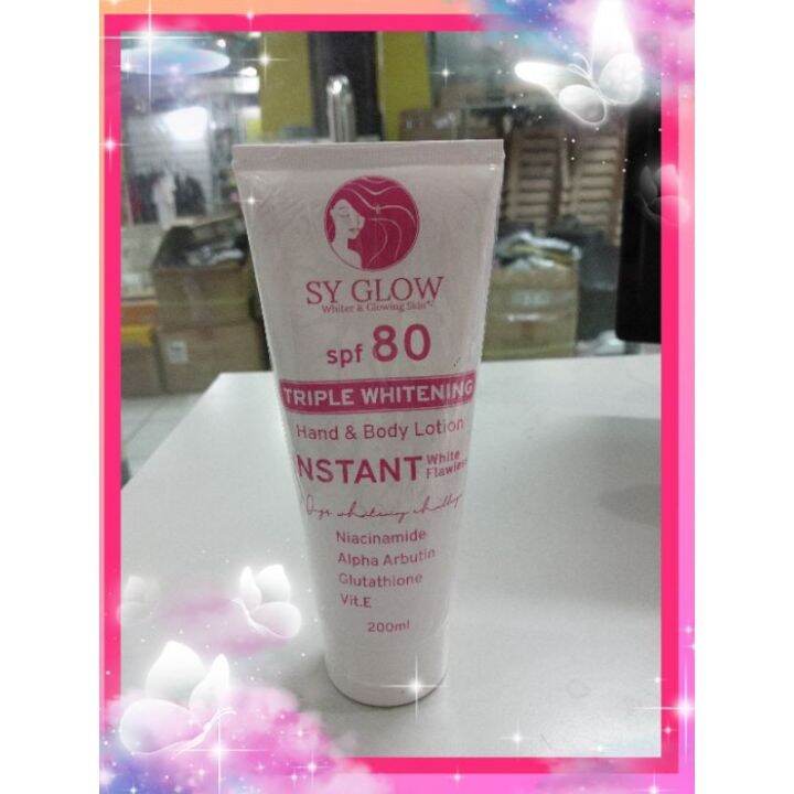 SY GLOW SPF 80 INSTANT WHITE LOTION | Lazada PH