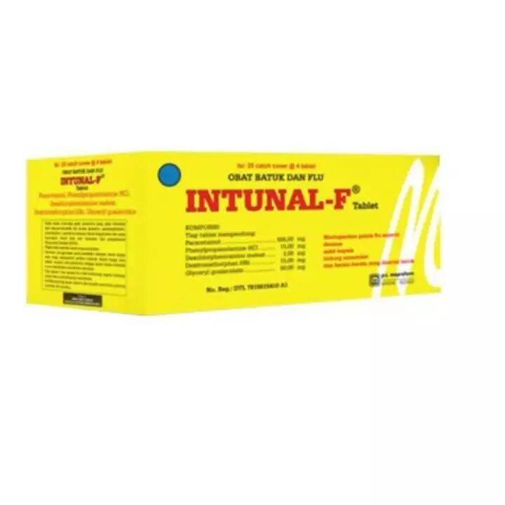 Intunal F sebox isi 25 strip | Lazada Indonesia
