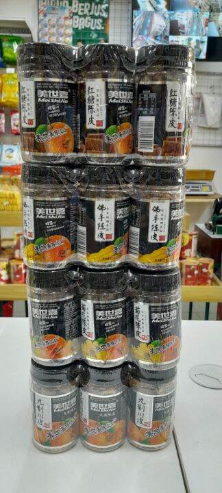 MEISHIJIA PRESERVED TANGERINE PEELS / KULIT LIMAU MASIN DENGAN GULA ...