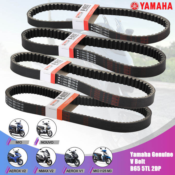Yamaha V-Belt Genuine ORIGINAL Fan Drive Belt B65 / 5TL / 2DP for Aerox v2 / NMAX V2 / Aerox V1 ...