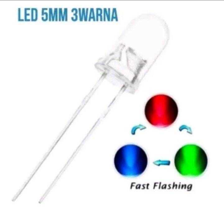 5mm Led RGB 3 warna HARGA PER 10 PCS | Lazada Indonesia