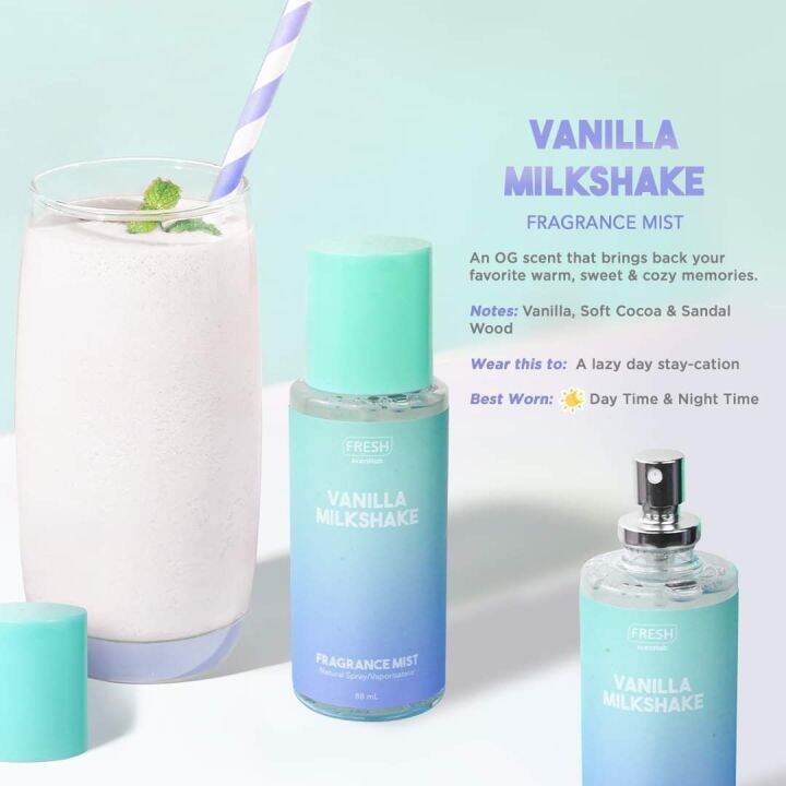 Fresh Scentlab Fragrance Mist Vanilla Milkshake 88ml | Lazada PH