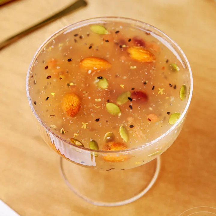 Fasimiyu 500กรัม/กระป๋องถั่วผงรากบัวสามารถเสิร์ฟกับosmanthusกุหลาบข้าวโอ๊ตอาหารทดแทนถั่วผงรากบัว ...