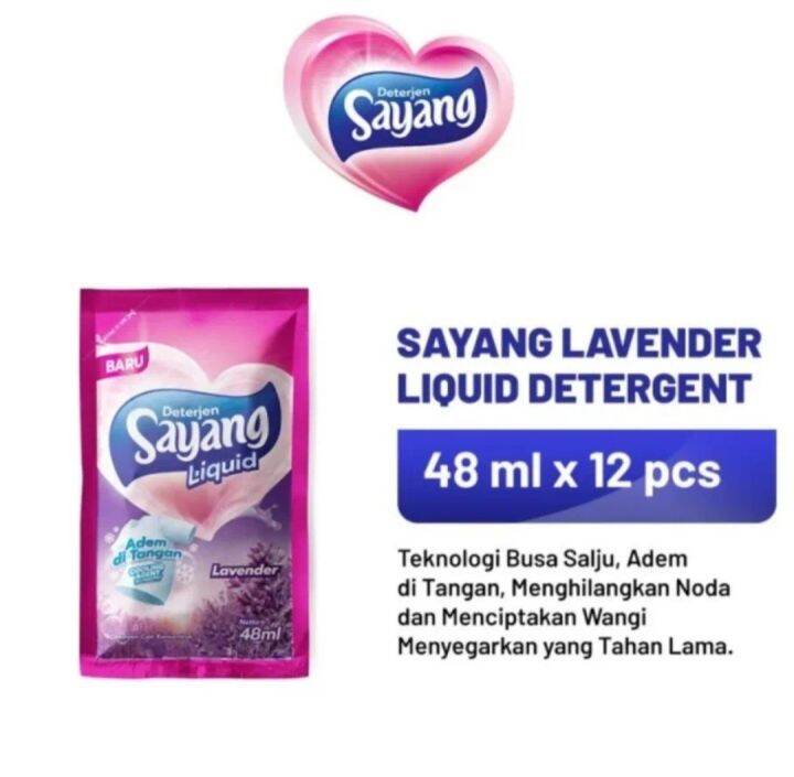 SABUN DETERGEN CAIR SAYANG 20 ML ISI 24 SACHET | Lazada Indonesia