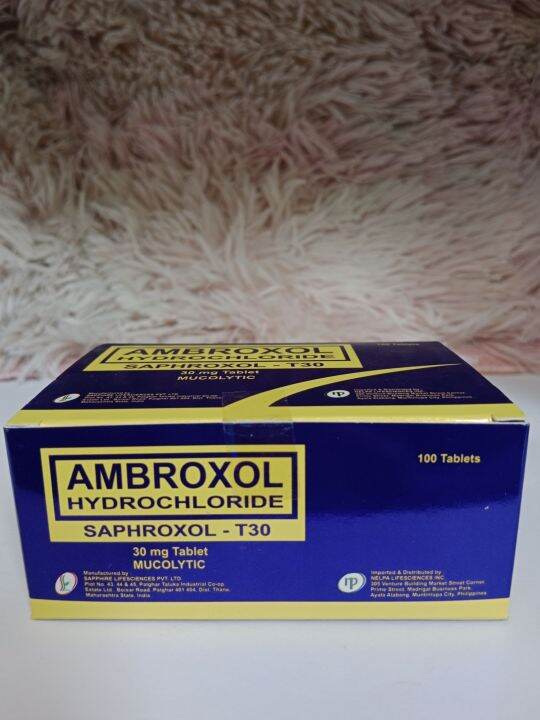 Saphroxol 30mg tablet 100 tablets per box | Lazada PH