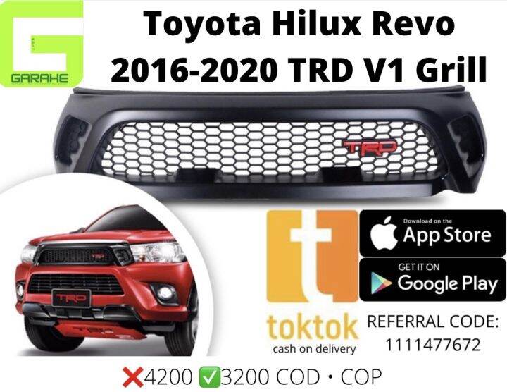 Toyota Hilux Revo 2016-2020 TRD V1 Grill | Lazada PH