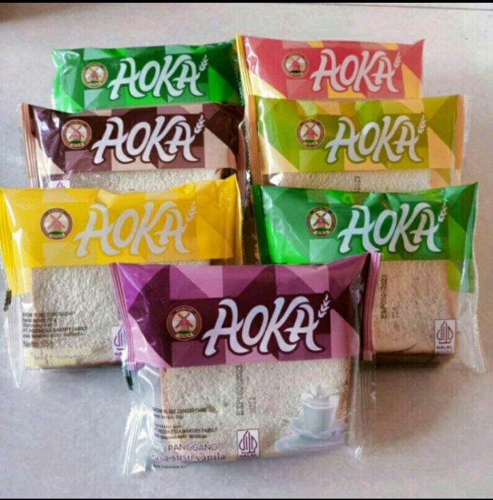 Roti panggang AOKA varian rasa | Lazada Indonesia