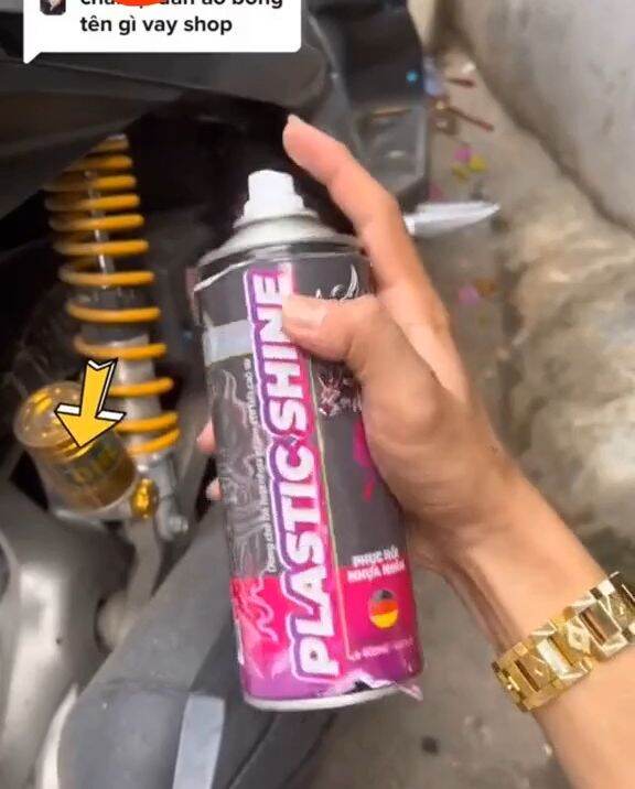 Chai Xịt Phục Hồi Nhựa Nhám Plastic Shine Sprayking 400ml Làm Bóng Sáng Tái Tạo Màu Cho Nội Thất ...