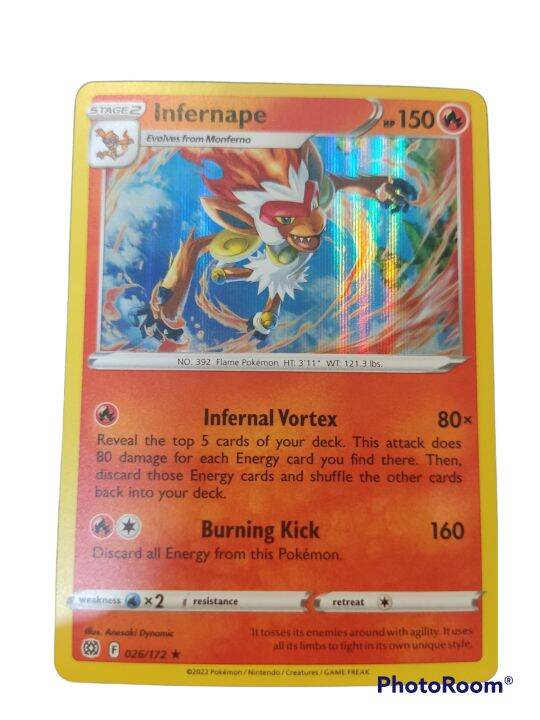 Pokemon Card - Infernape - 26/172 Holo Rare | Lazada PH