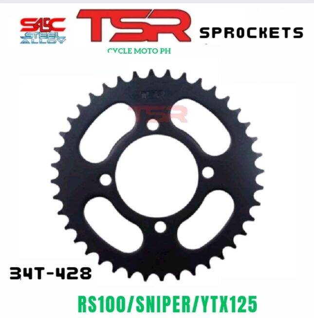 RS100/SNIPER/YTX125/ 428-34T SPROCKET TSR*** | Lazada PH
