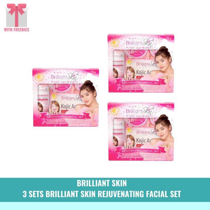 3sets Brilliant Skin Rejuvenating Facial Set Lazada Ph