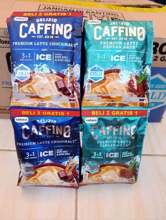 CAFFINO ICE CHOCOMALT/ PANDAN AREN ISI 15. SACHET | Lazada Indonesia