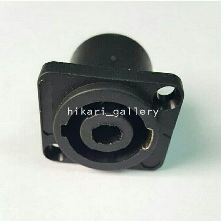 Soket Speakon Segi Kecil Hitam / Socket Speacon Mini / Soket Spikon ...