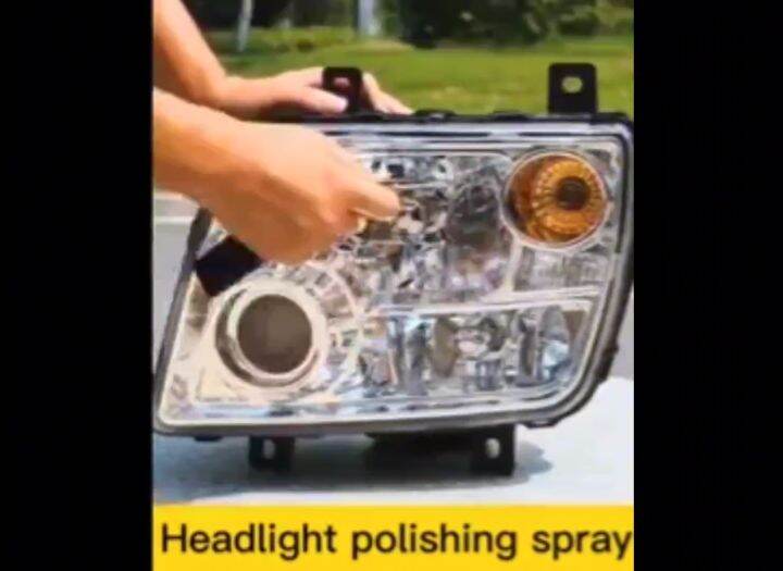 Car Care Headlight Polishing Spray Headlight Cleaner and Scratch ...