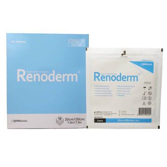 Renoderm hydrocolloid derssing 10x10 cm แผ่นแปะแผลกดทับแบบบาง ผลิตภัณฑ์ ...