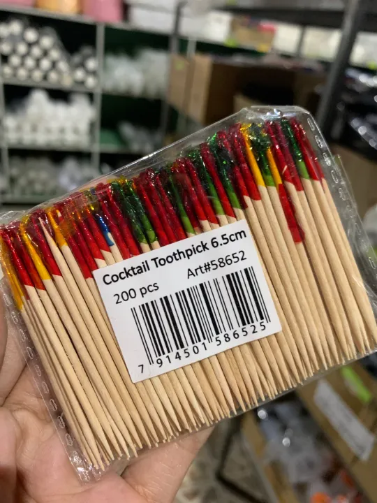 Cocktail Toothpick 6.5cm || TOOTHPICK || cocktail || 200pcs | Lazada PH