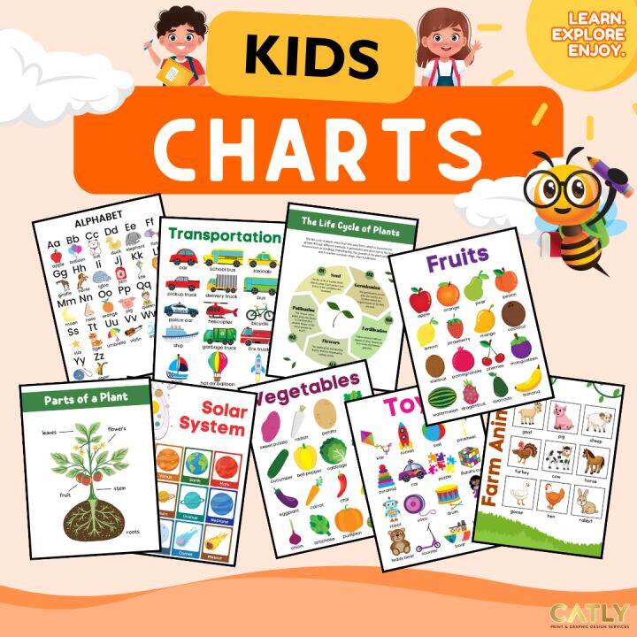 LAMINATED EDUCATIONAL CHARTS FOR KIDS | Lazada PH