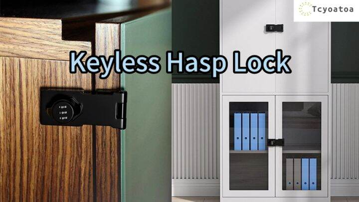 No Punching Cabinet Lock Keyless 3-Digit Password Combination Anti ...