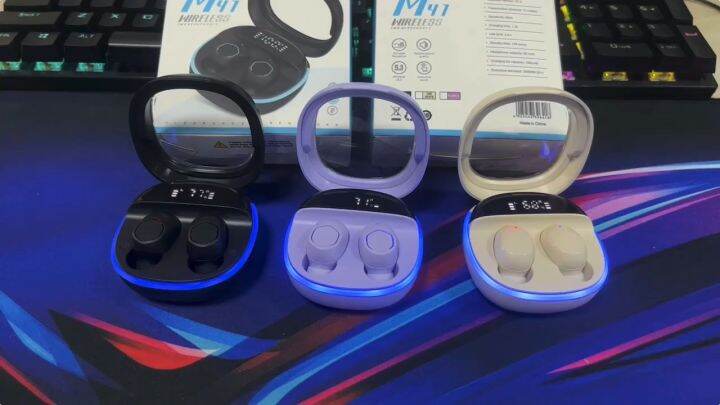 Upgrade M41 TWS Bluetooth Earphones with Microphone HiFi Stereo ...