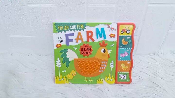 On the Farm - Touch and Feel Board Book with 5 Farm Sounds | Lazada ...