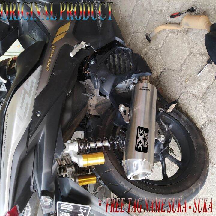 knalpot standart standar racing original XXX full system pnp Aerox N ...