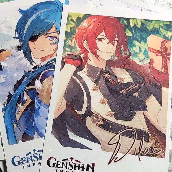 SG Genshin Impact Postcard Genshin Print Laminated Genshin Postcard ...