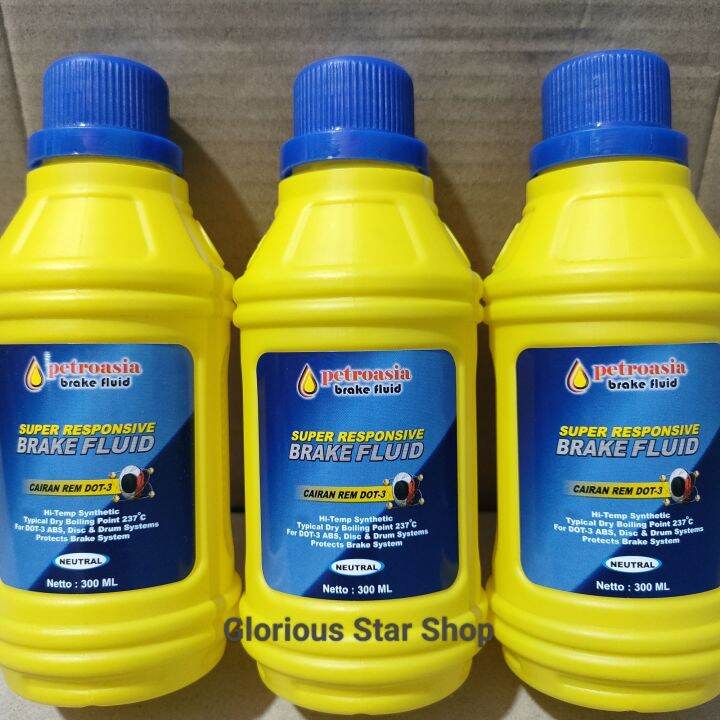 Minyak Rem Petroasia 300ml Dot 3 Warna Neutral Clear Bening Brake Fluid ...