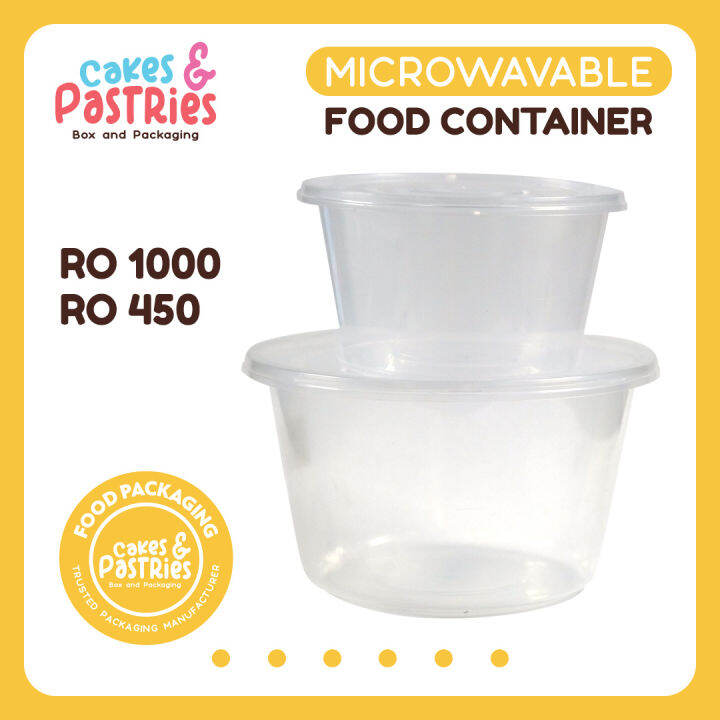 RO450 RO1000 TRIGEM Microwaveable Plastic Container (20pcs and 40pcs ...
