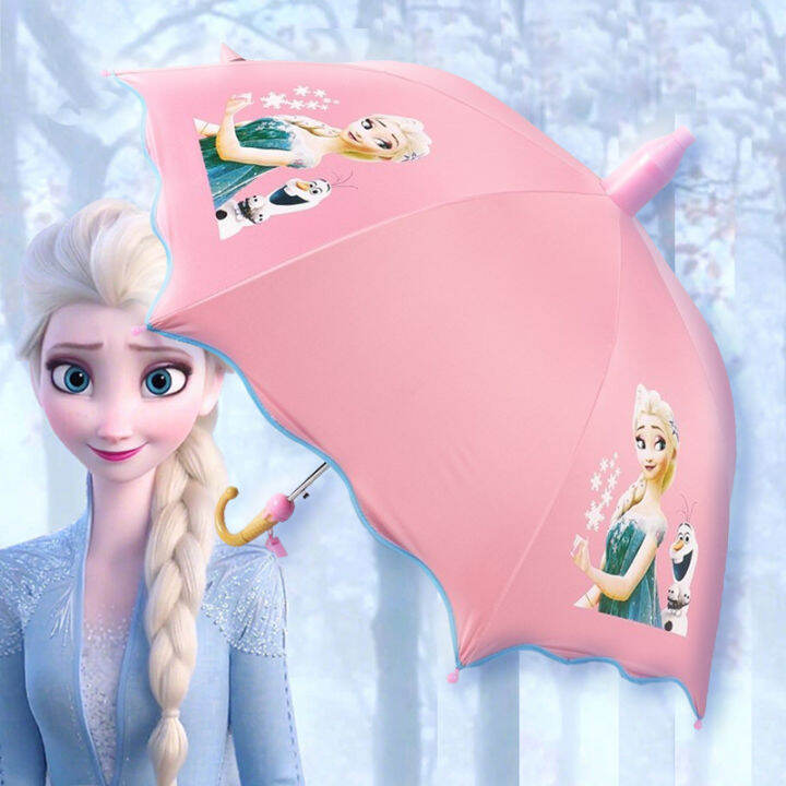 Frozen Princess Elsa Umbrella Children Girl Primary School Kindergarten ...