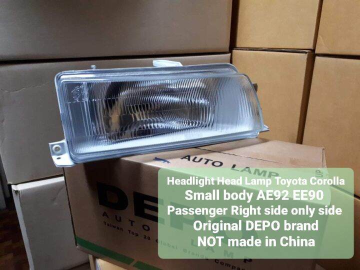 Headlight Head Lamp Toyota Corolla Small body AE92 EE90 Passenger Right ...