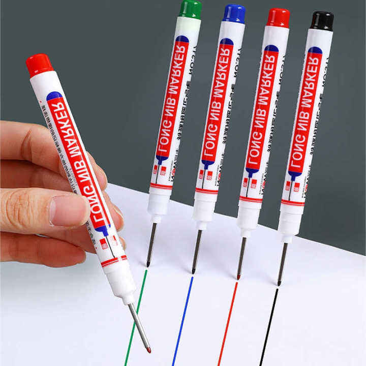 3Pcs Longer Nib Metal Marker Supplies Tile Drawing Line Special Black ...