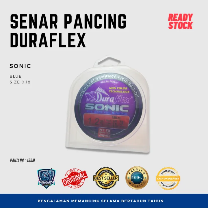 Senar Pancing Nylon Monofilament Duraflex Sonic Untuk Mancing Lomba ...