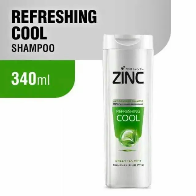 Sampo Zinc Refreshing Cool Anti Dandruff Shampoo Anti Ketombe 340mL ...