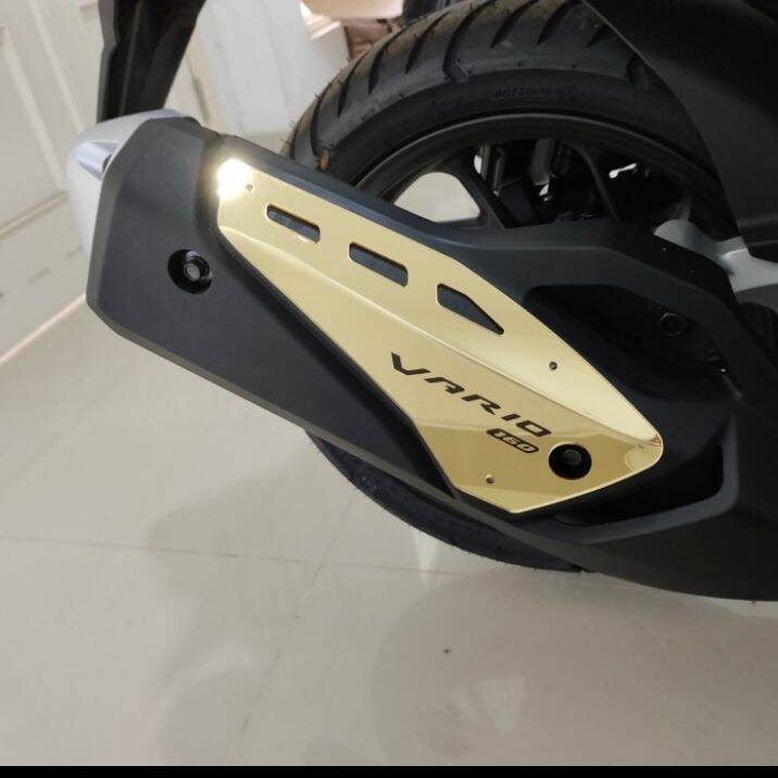 Honda Vario 160 2021 Muffler cover / Cover Tutup knalpot / Garnish cover knalpot Vario 160 ...