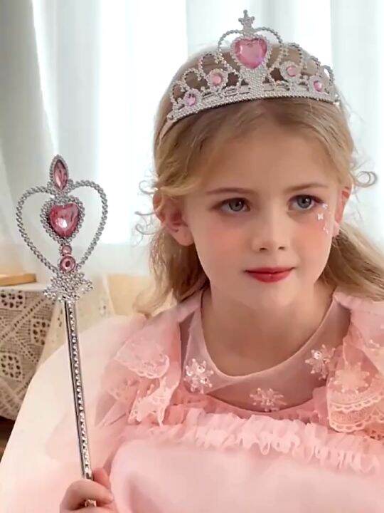 👗PRINCESS KESLI👗ชุดเครื่องประดับผม/แช่แข็ง/มงกุฎเจ้าหญิงเอลซ่า ไม้ ...