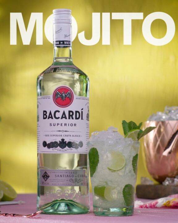 Bacardi White Rum 1L | Lazada