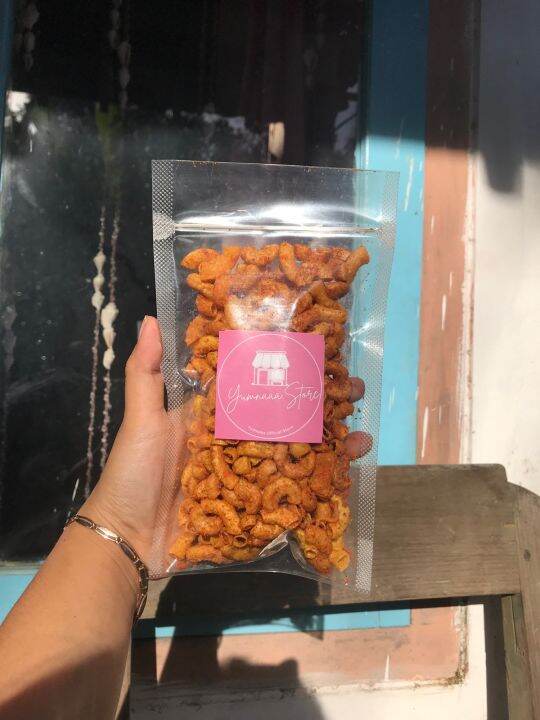 Cemilan Pedas Makaroni Bantat Pedas Balado Renyah dan Gurih | Lazada ...
